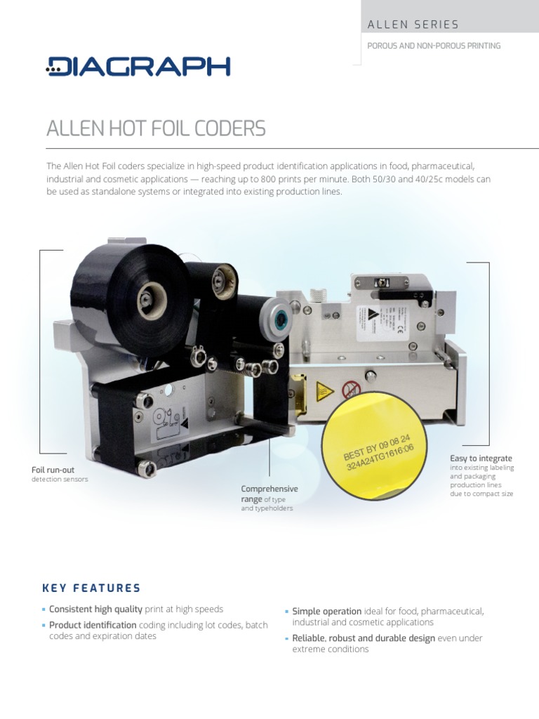 Allen Hot Foil Coders | PDF