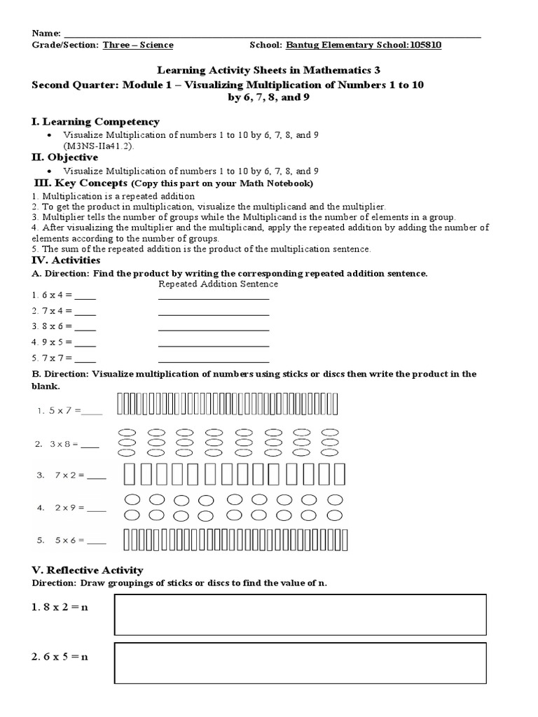 MATH 3 2ND QUARTER LAS - Ethelmaguilar | PDF | Division (Mathematics) | Multiplication