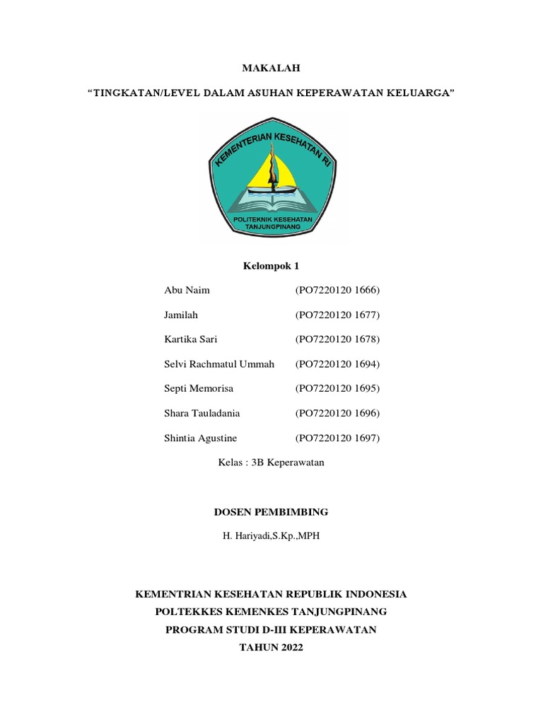 Makalah Tingkatan Kep KLG Kel 1 | PDF
