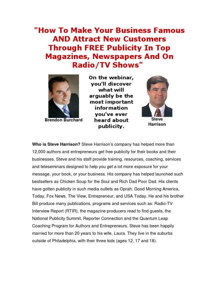 National Publicity Summit Insights | PDF | Mass Media | Communication