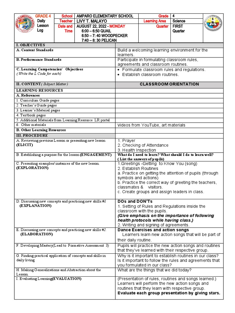 Orientation LP | PDF | Learning | Teachers