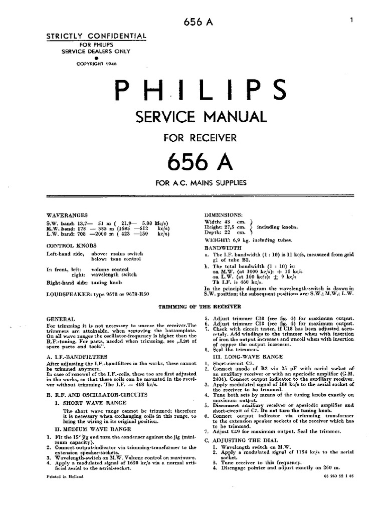 Philips 656A SM | PDF
