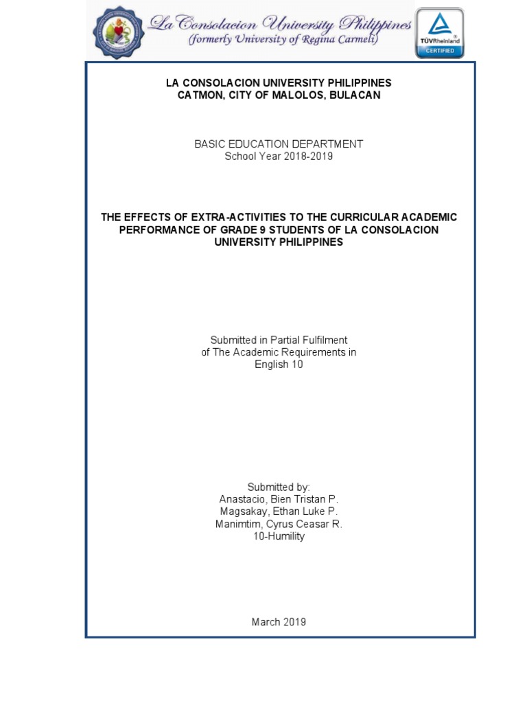 Format in Capstone Project | PDF