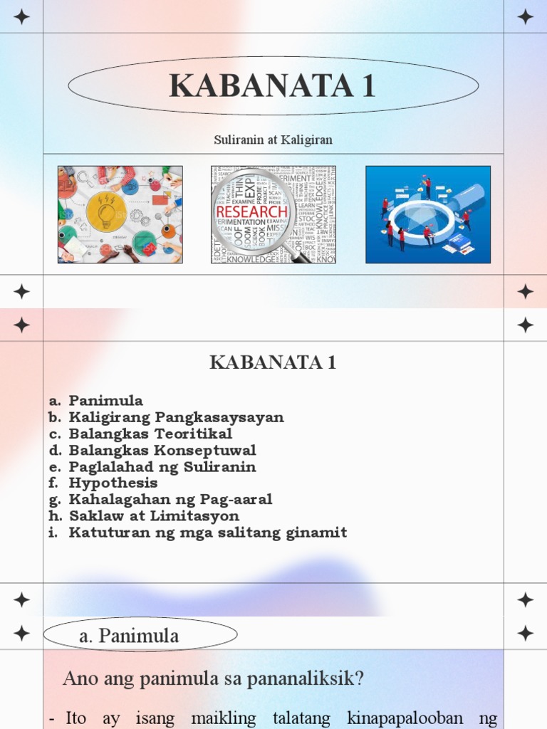 Unang Pangkat Intro Sa Pananaliksik 1 | PDF