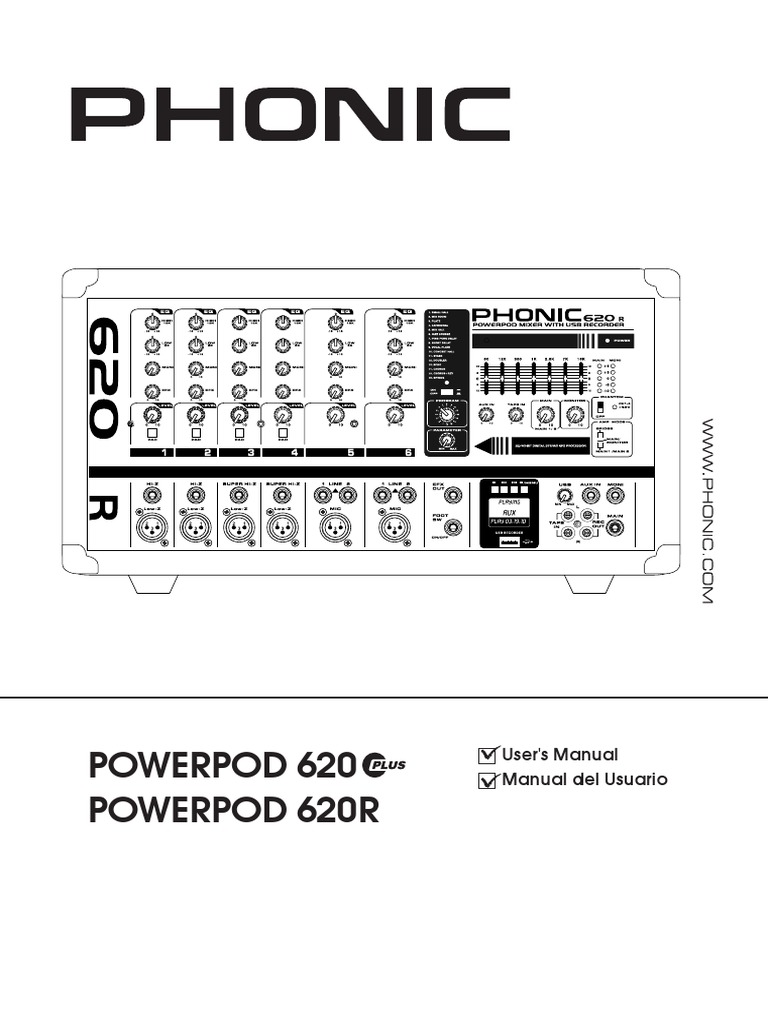 Phonic 620 Plus Bilingue Manual | PDF