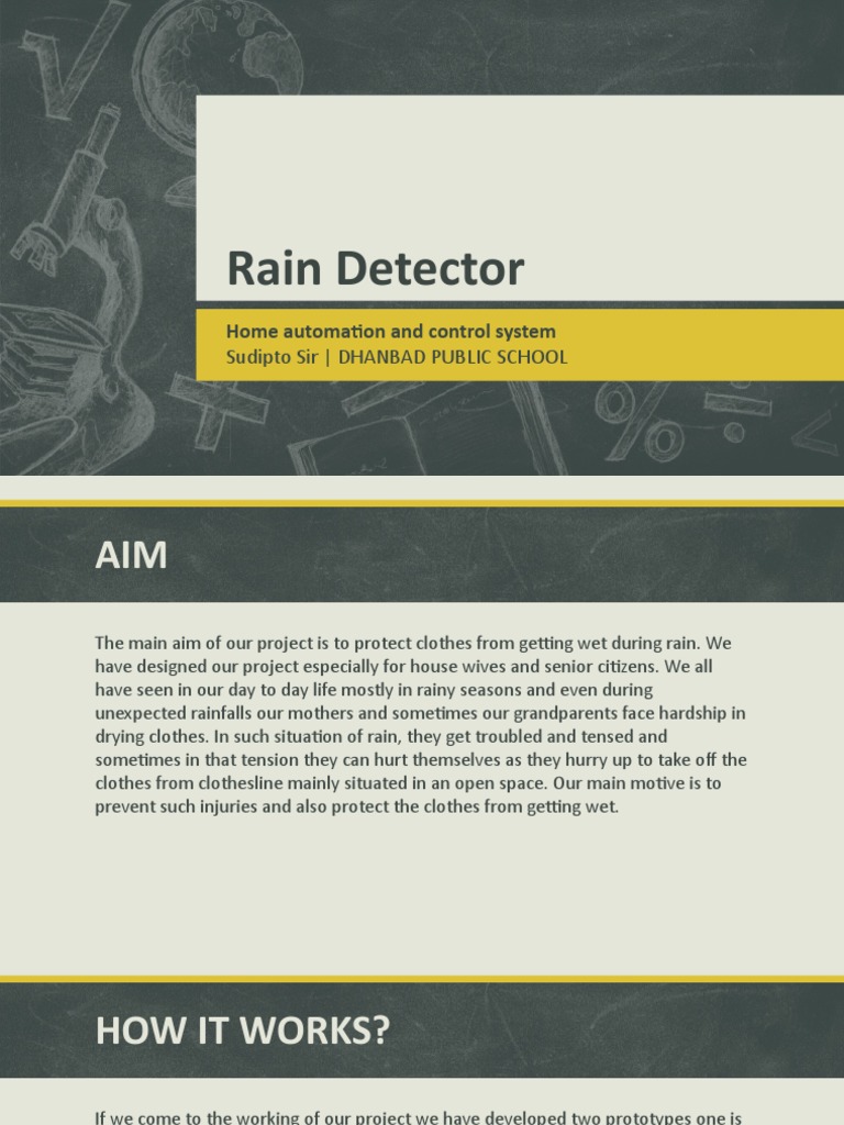Automatic Rain Detection for Clothes | PDF
