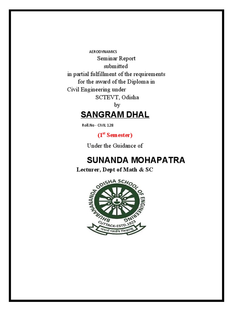 Seminar Report Sample Format 21 1 Pdf Vocational Education