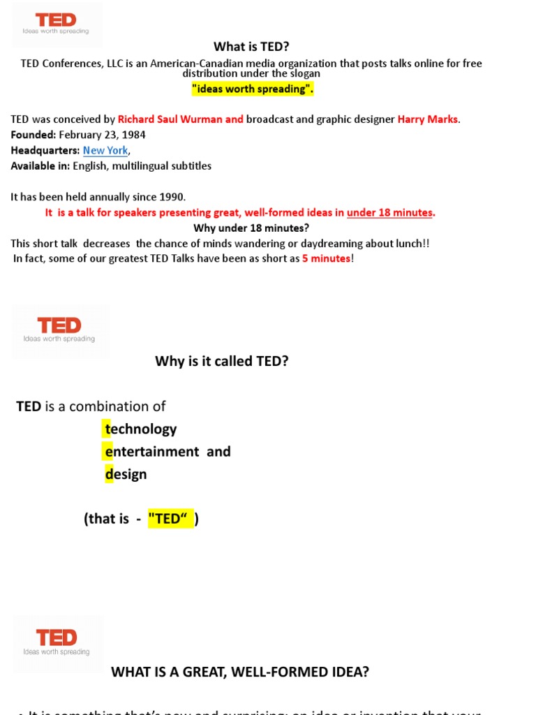 TED and TEDx | PDF