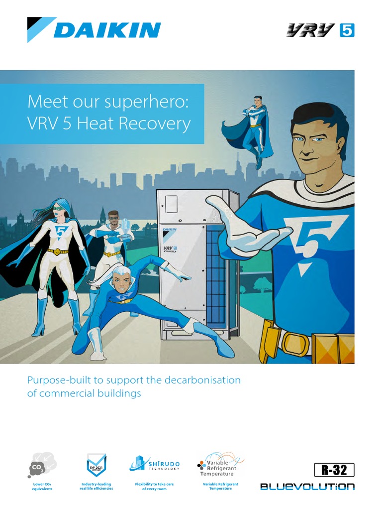 212 - VRV 5 Heat Recovery Product Flyer | PDF | Heat Pump | Duct (Flow)