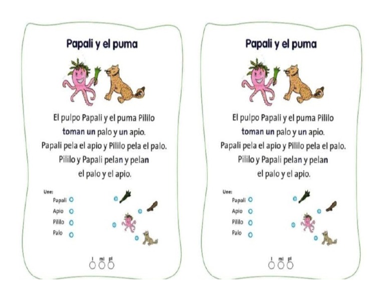 Lectura Papoi y el puma | PDF
