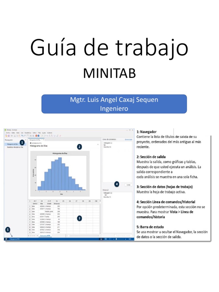 Six Sigma - Guia de Trabajo Herramientas Minitab para Six Sigma - Capability Six Pack | PDF ...