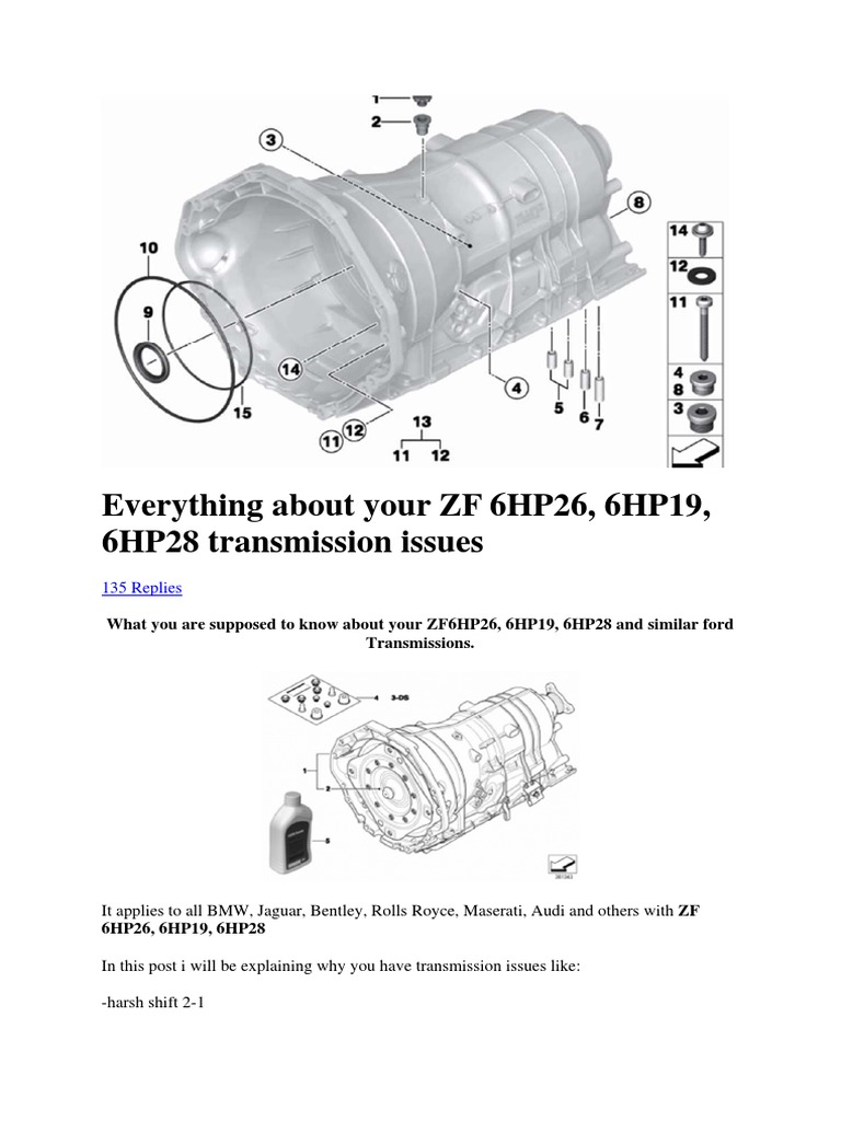 Everything About Your ZF 6HP26 | PDF | Manufactured Goods | Land Vehicles