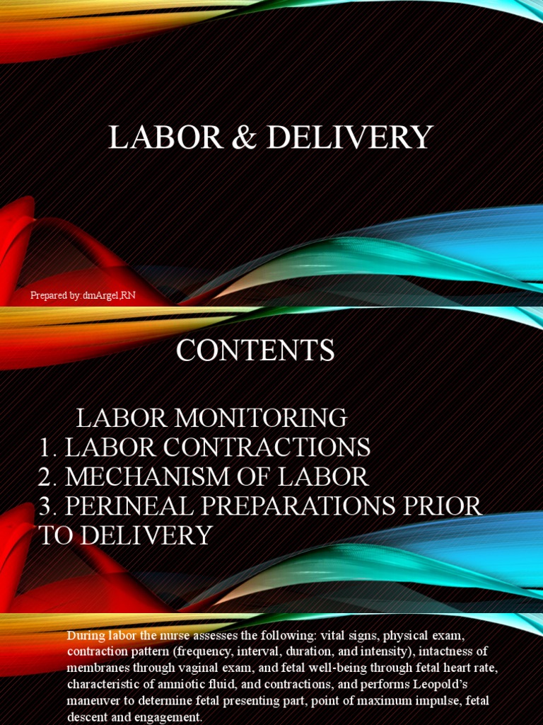 Labor Delivery 1 | PDF | Childbirth | Pelvis