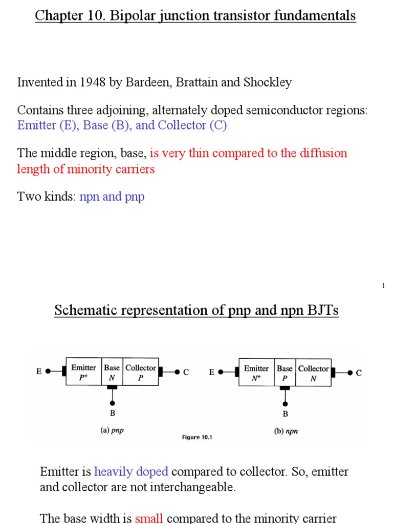 13-Lesson13-Bipolar Junction Transistor Fundamentals | PDF | Bipolar Junction Transistor ...