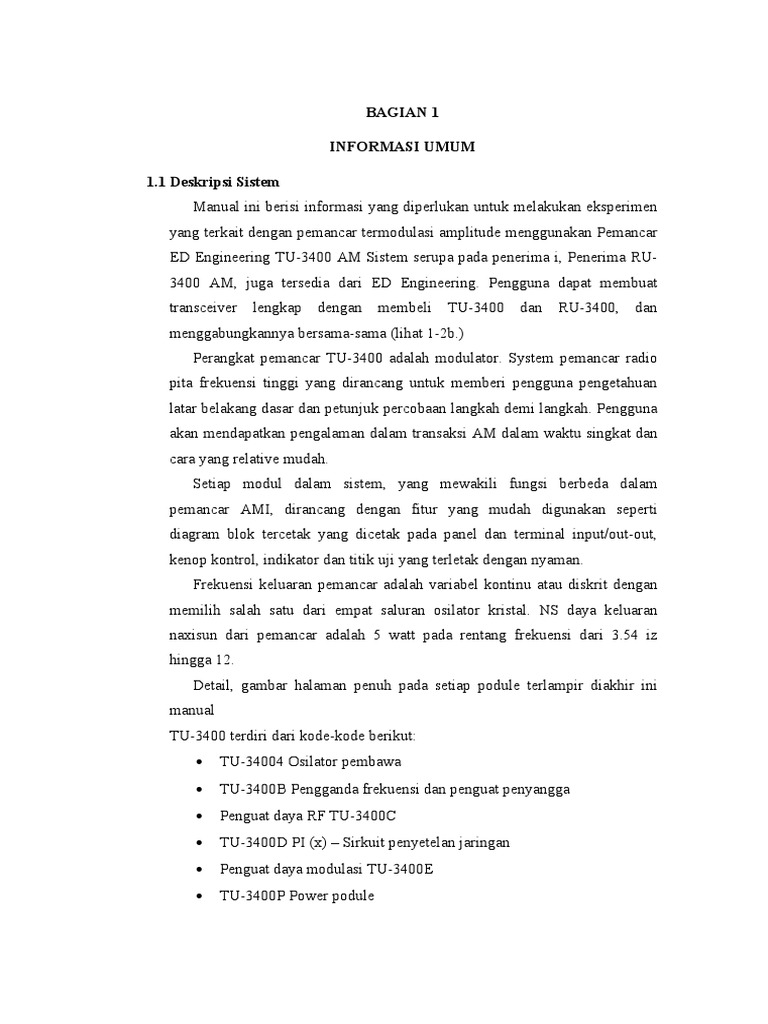 Materi Dasar Sistem Telekomunikasi | PDF Materi Dasar Sistem Telekomunikasi | PDF