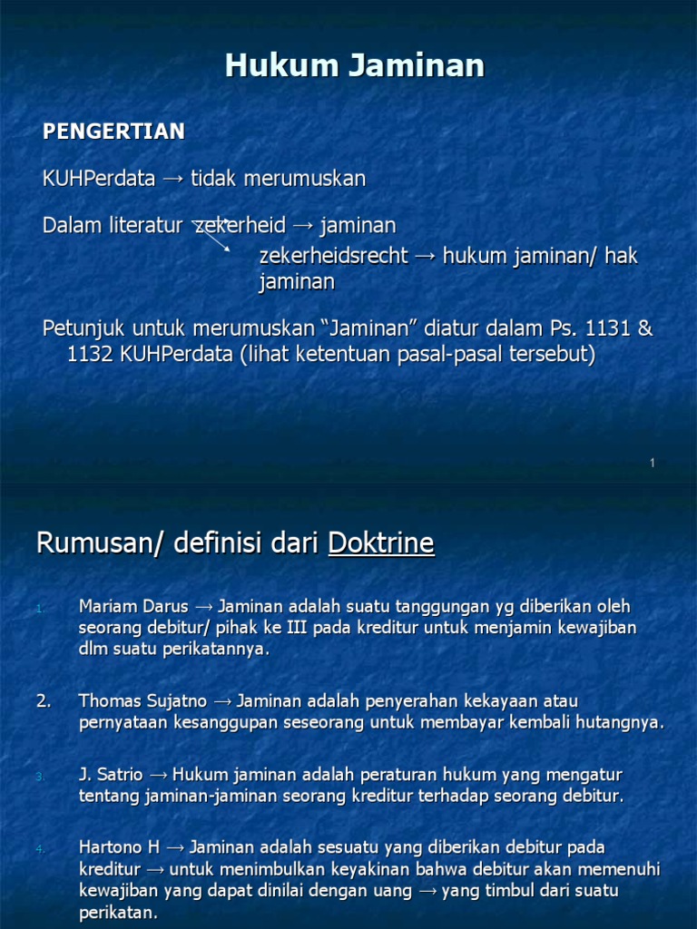 Hukum Jaminan | PDF
