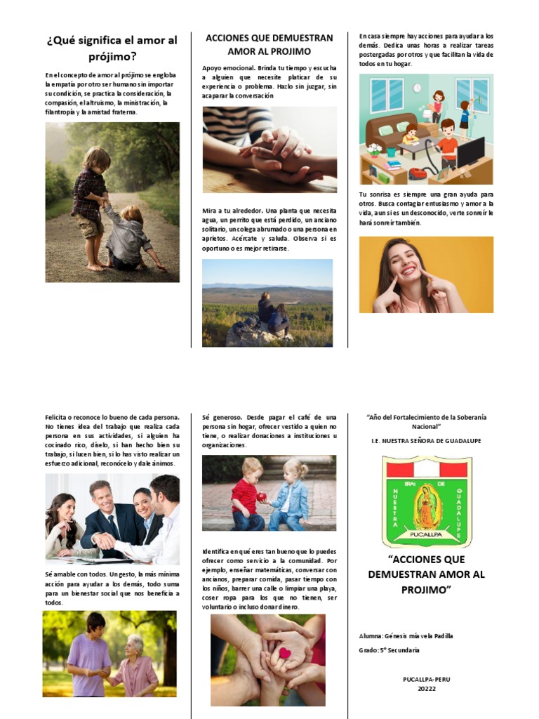 Acciones de Amor al Prójimo para Niños | PDF | Amor