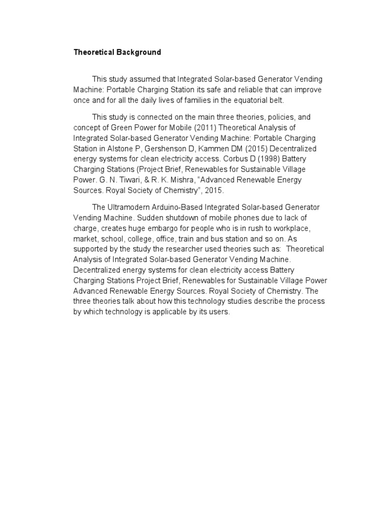 Theoretical Background Thesis | PDF | Solar Power | Photovoltaics