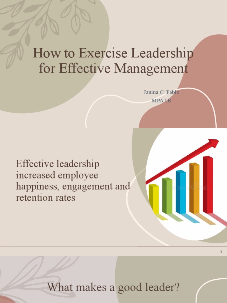 Leadership Skills for Effective Management | PDF