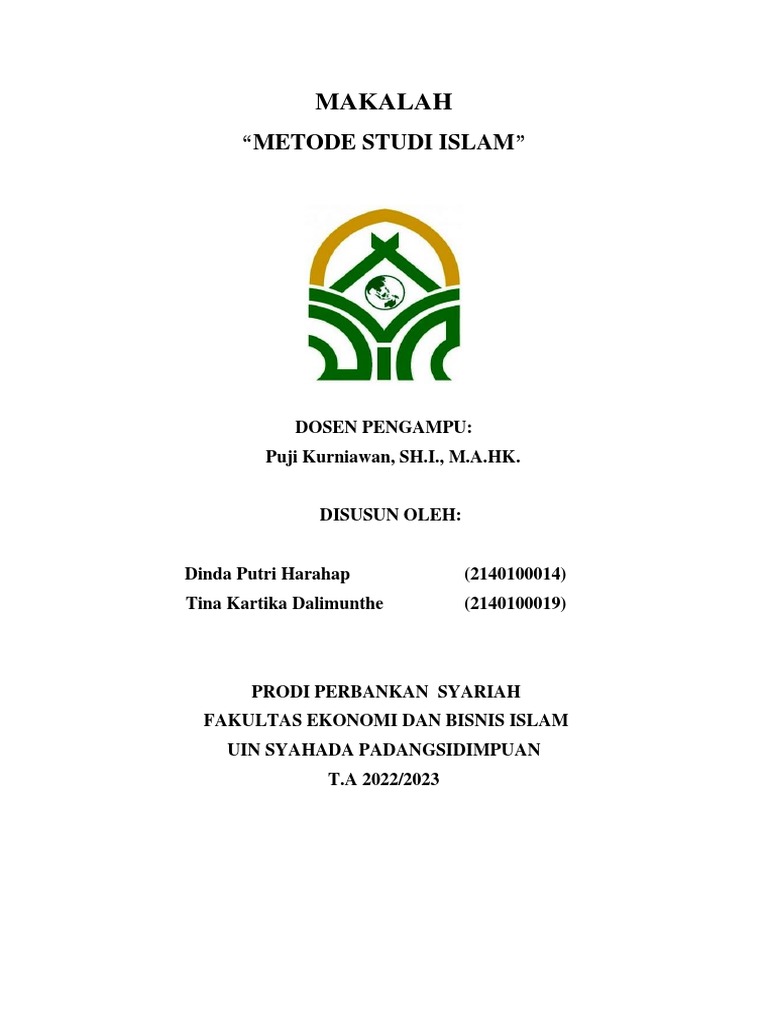Metode Studi Islam | PDF | Karier & Perkembangan