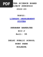 Python Project Final Report On Book Management System | PDF | Graphical User Interfaces | Databases