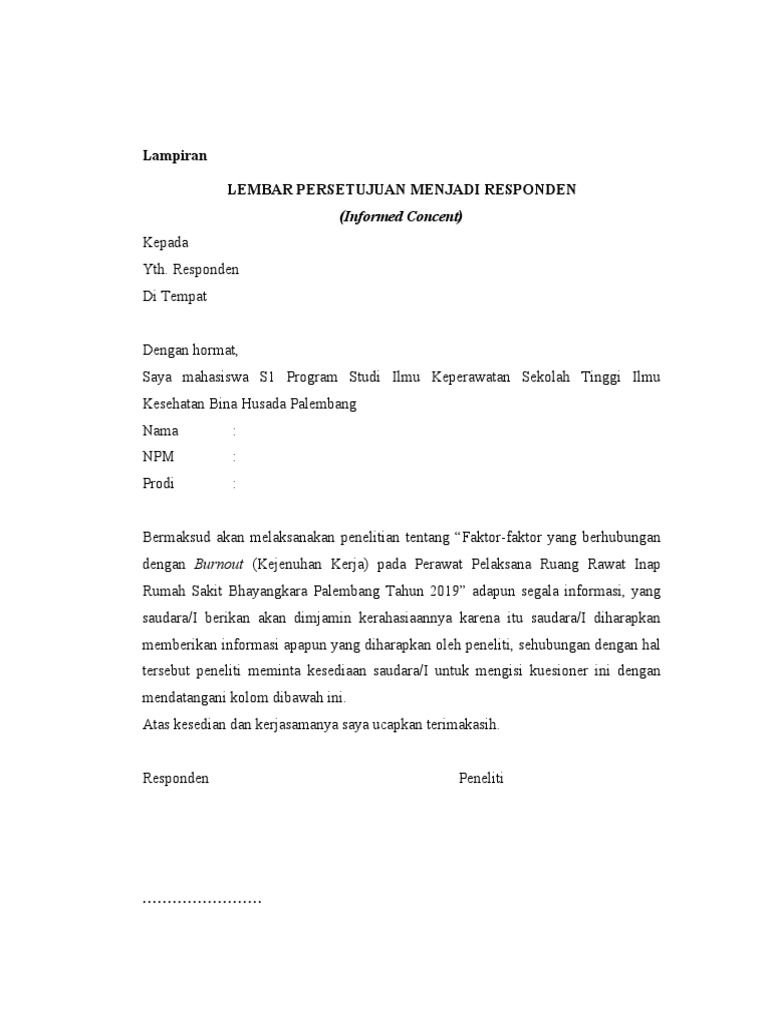 Contoh Instrumen Penelitian | PDF