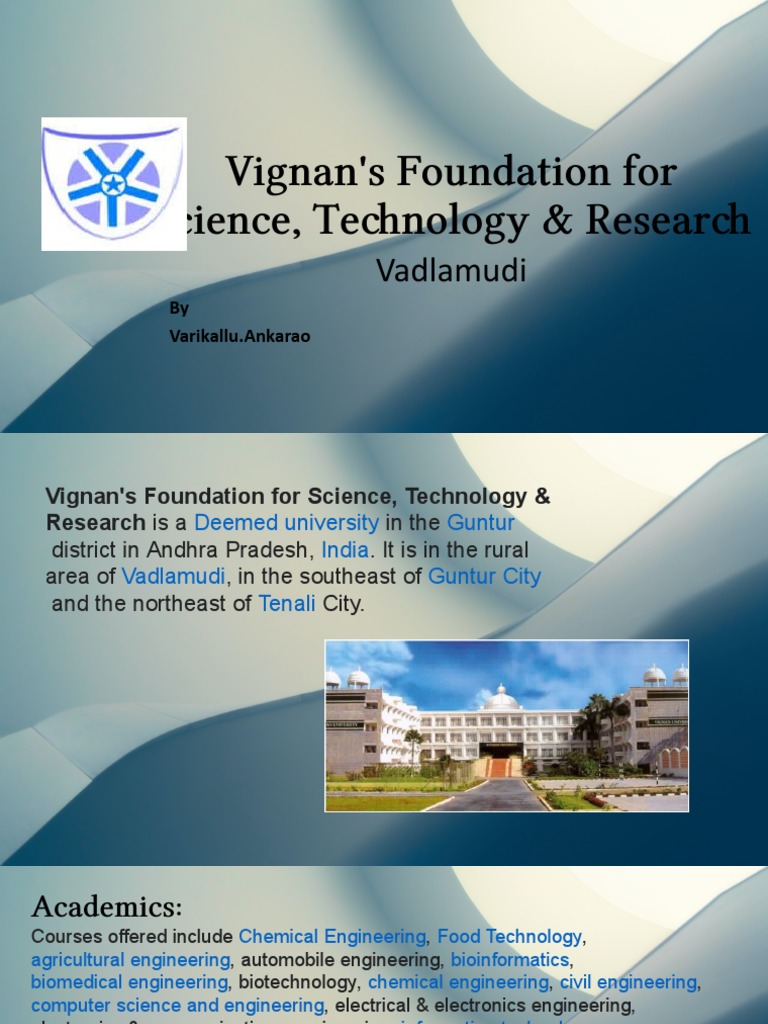 Vignan PPT Neha | PDF