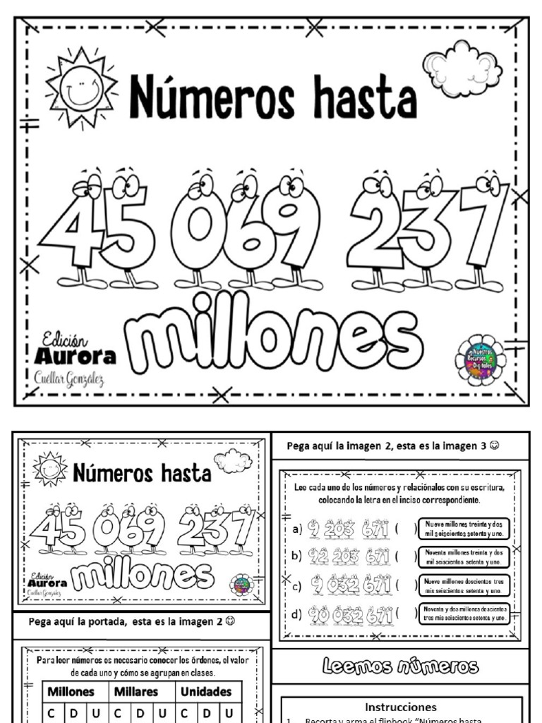 FlipBook. Escritura de Numeros Hasta Millones | PDF