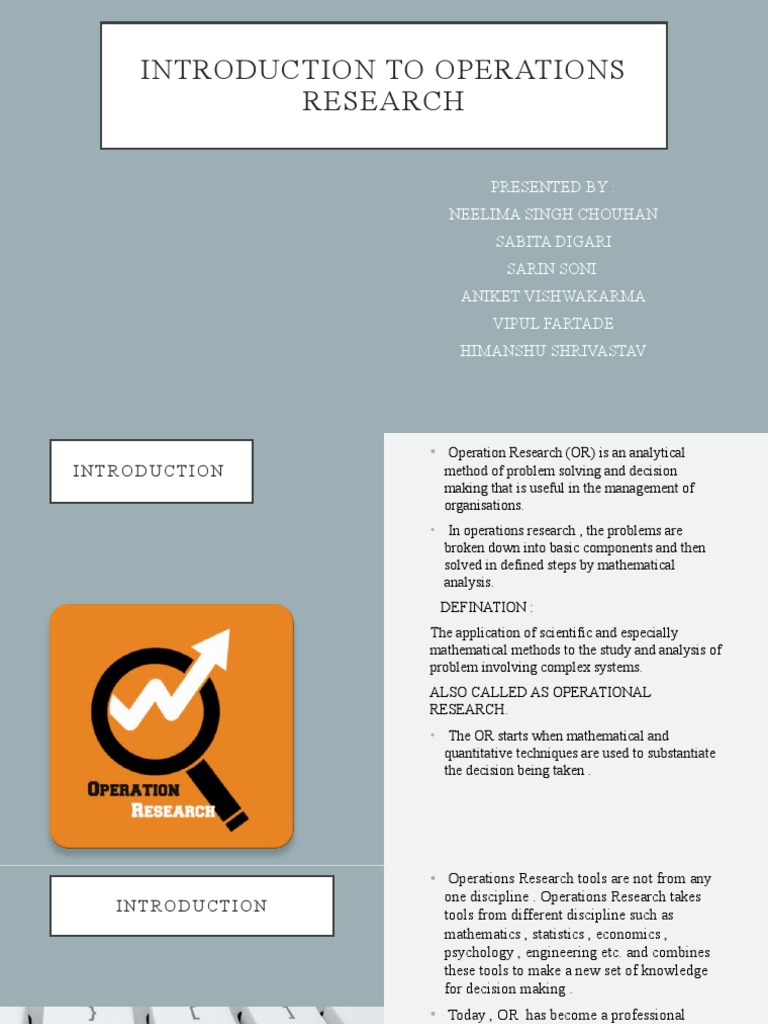 Introduction to Operations Research | PDF | Operations Research ...