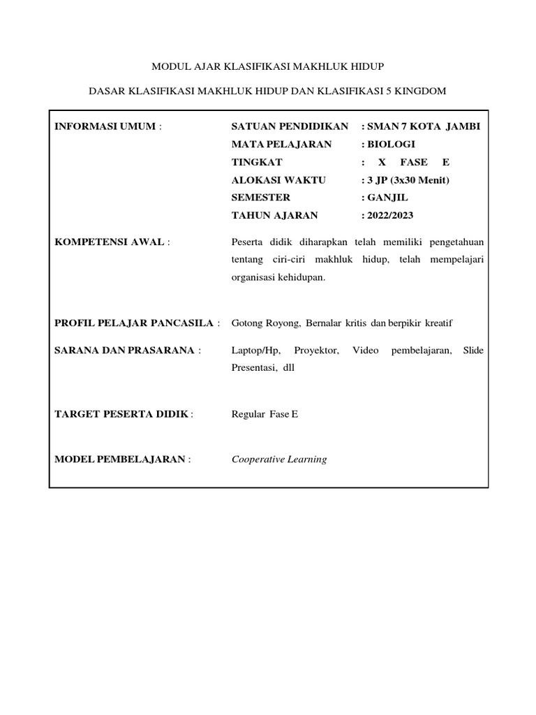 Modul TP 1 Fase e | PDF