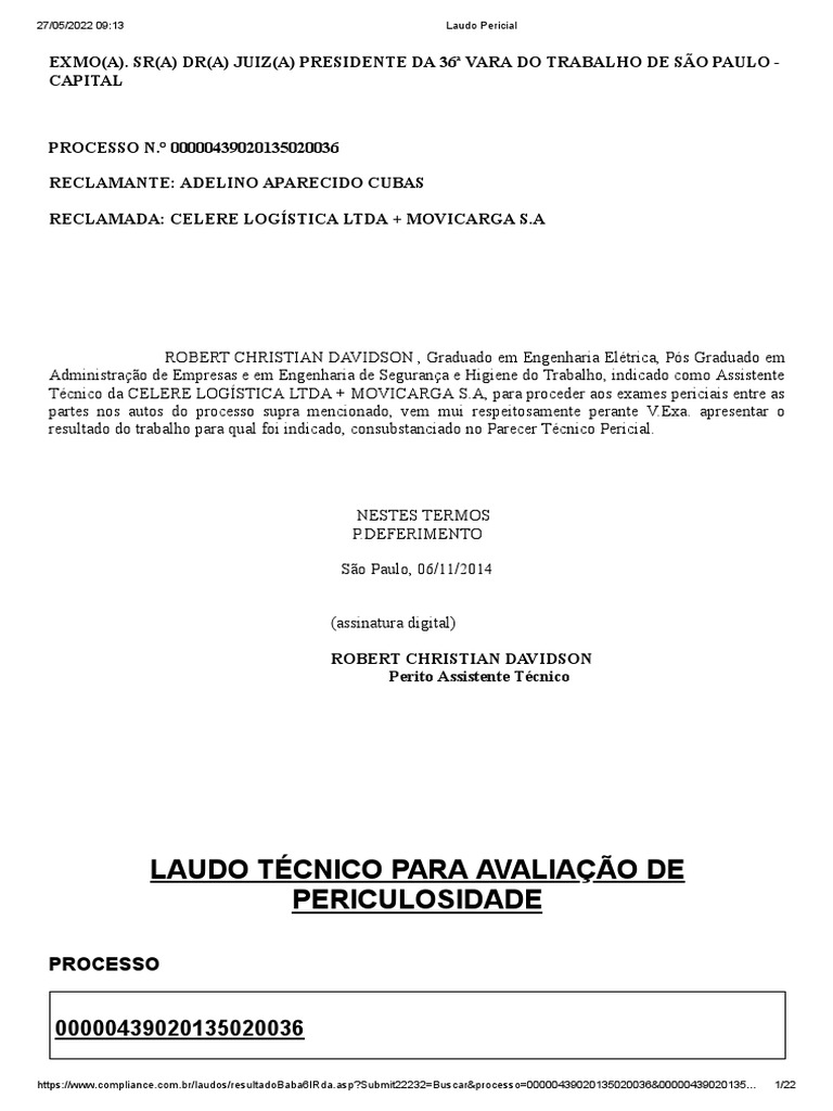 Laudo Pericial | PDF