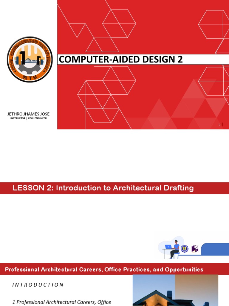 CAD 2 Introduction to Architectural Drafting | PDF | Technical Drawing ...