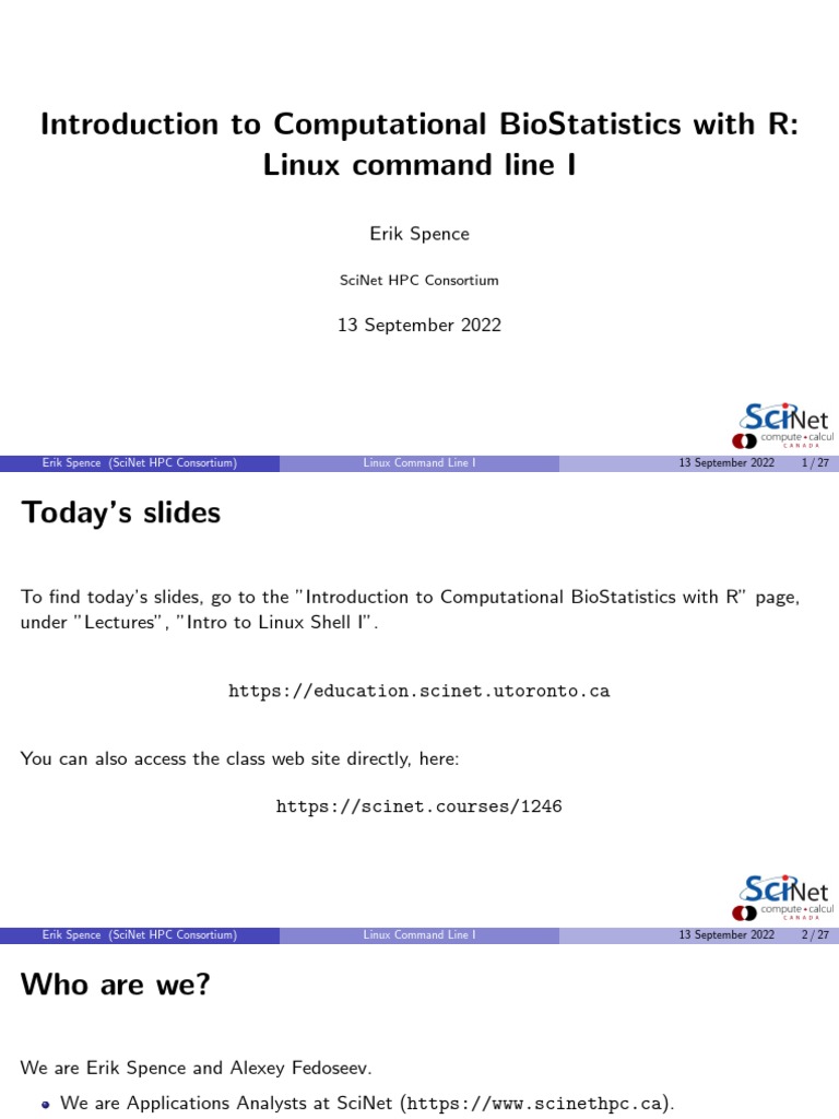 MSC 1090 Lecture 1 | PDF | Command Line Interface | Shell (Computing)