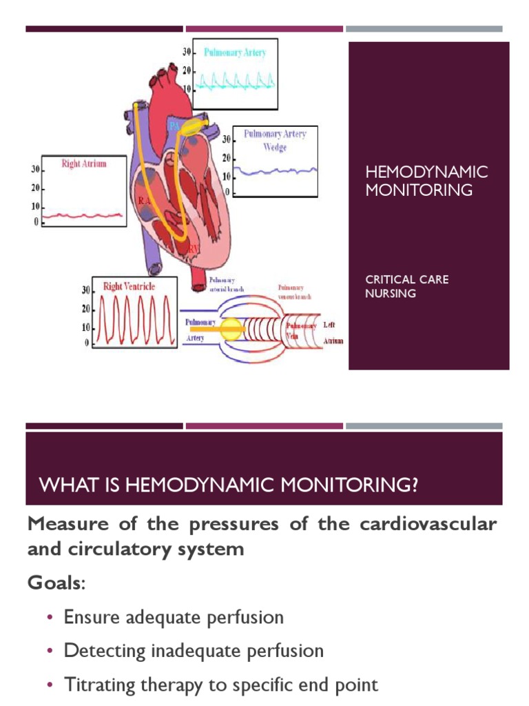 Hemodynamic Monitoring | PDF | Hemodynamics | Blood Pressure