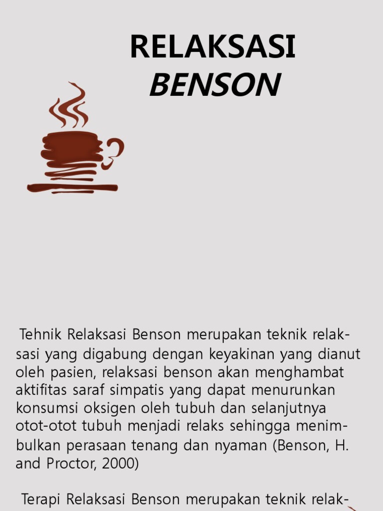 Relaksasi Benson | PDF