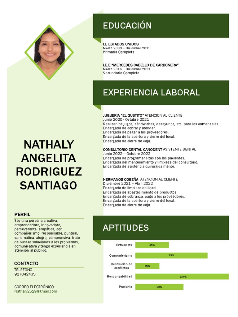 CV Nathaly | PDF