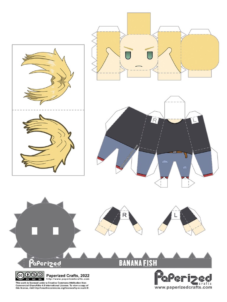 Banana Fish - Ash Lynx Papercraft | PDF