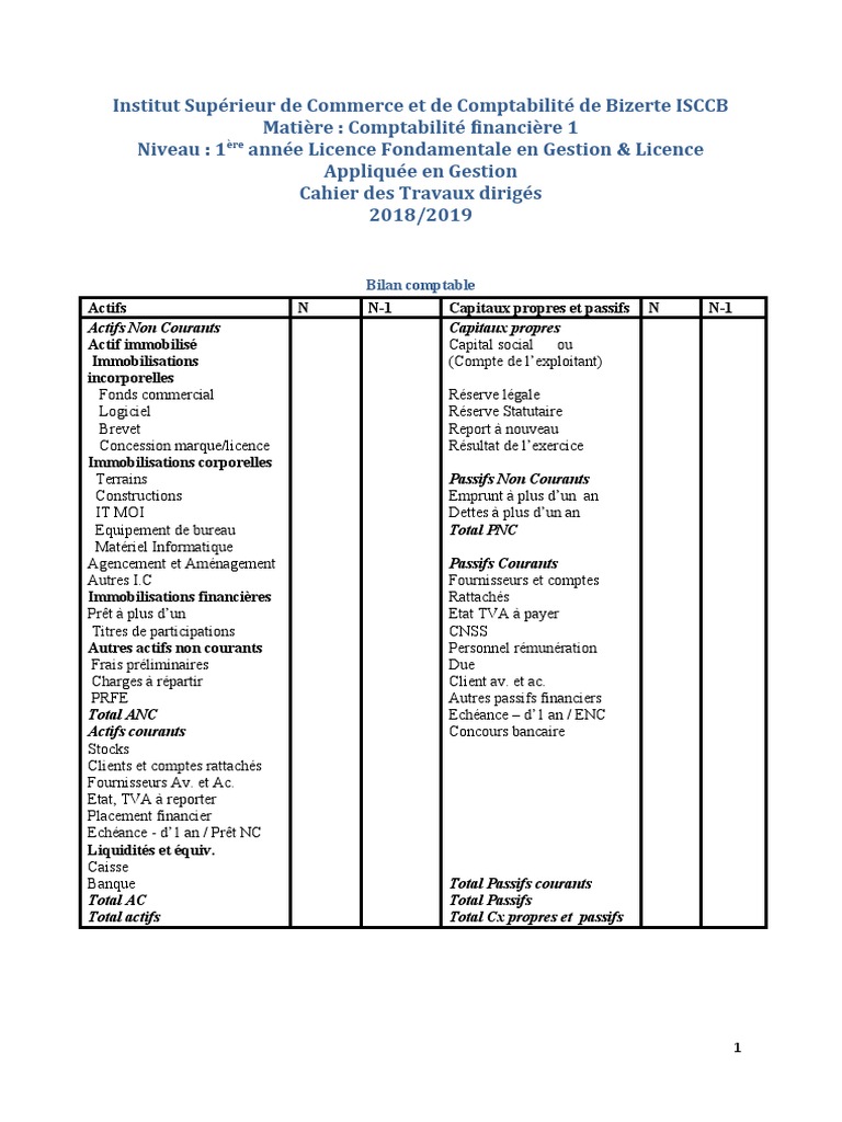 Cahier TD Compta1 | PDF | Facture | Taxe sur la valeur ajoutée