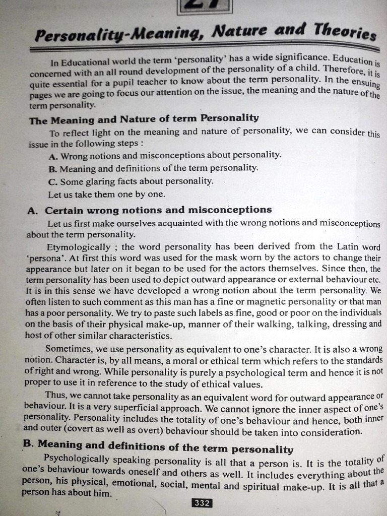 Personality | Download Free PDF | Id | Extraversion And Introversion