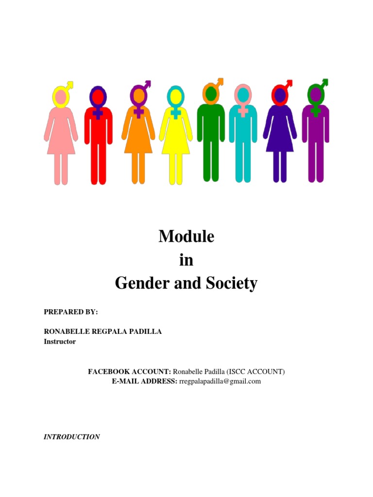 Module 1 (Gender and Society) | PDF | Sexual Orientation | Gender