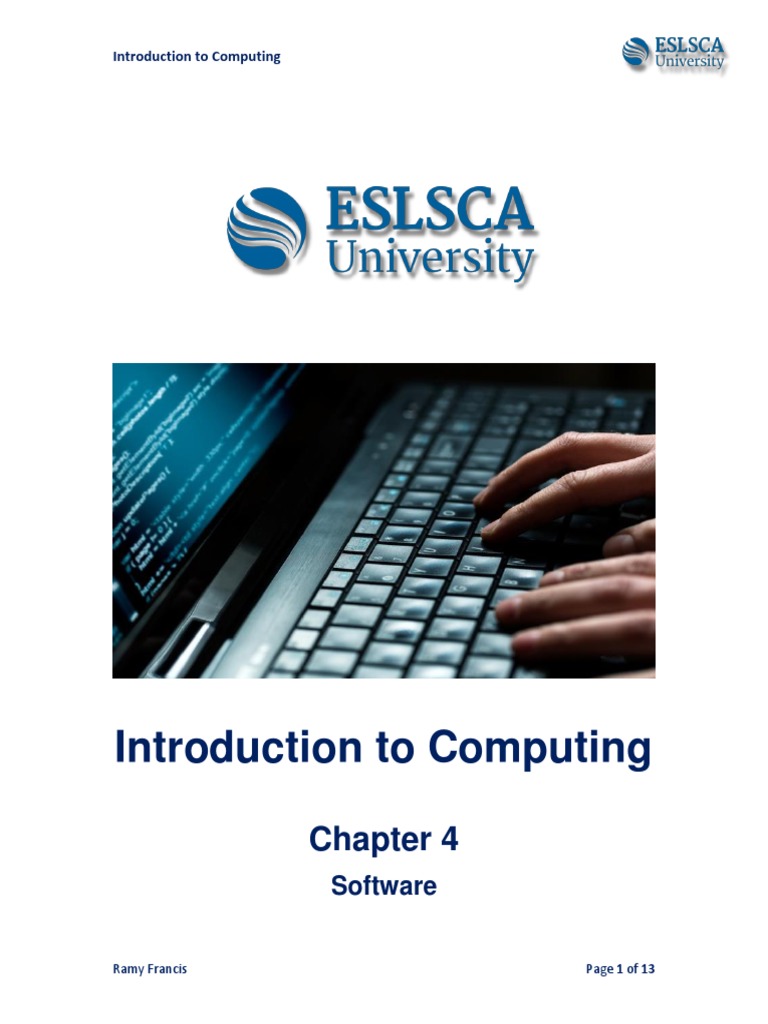 Ch4 Software | PDF | Data Compression | Operating System