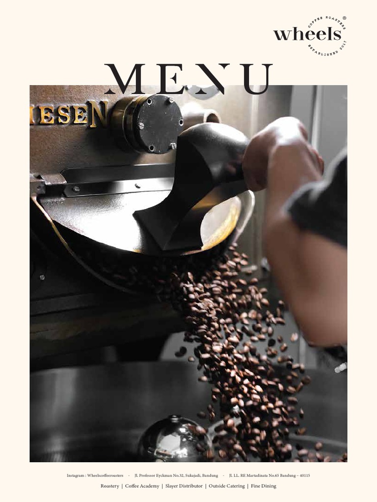 Wheels Menu | PDF | Coffee | Foods