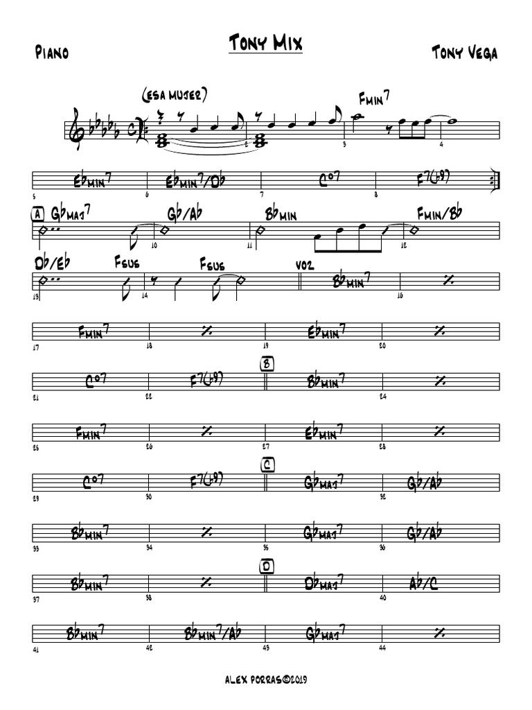 Tony Mix - Piano | PDF