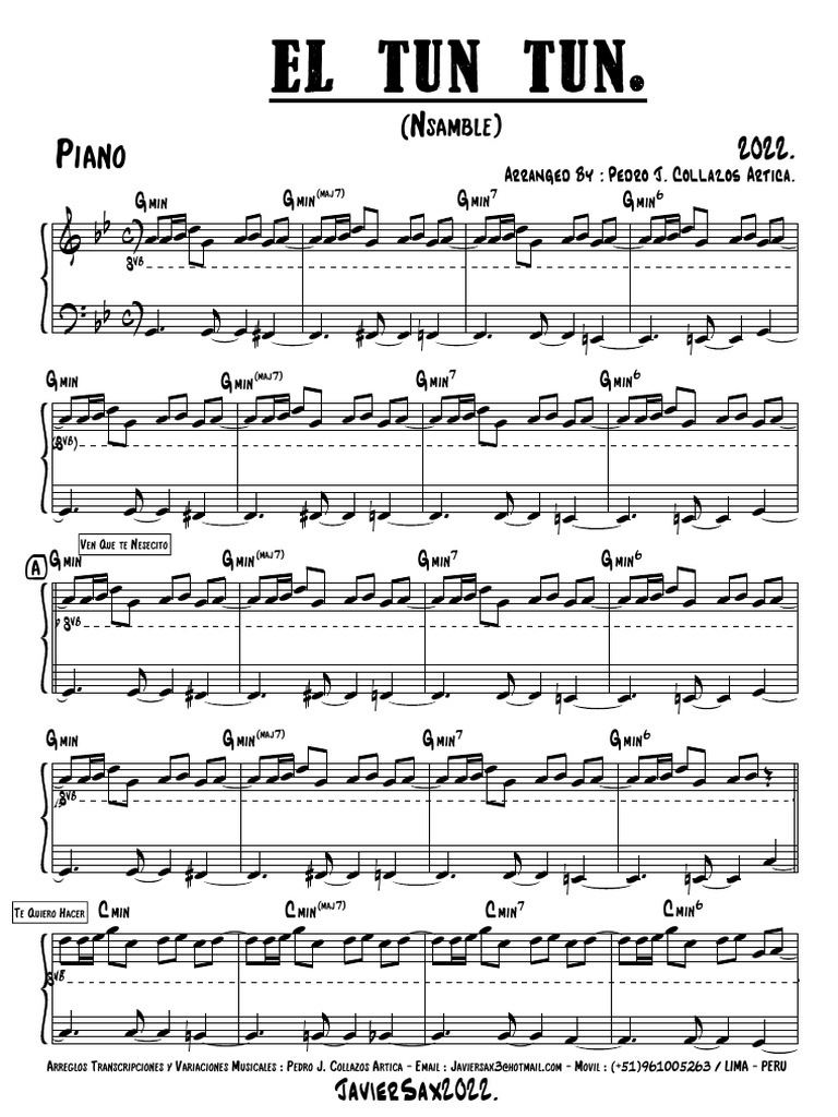 Tun Tun 2022 - Piano | PDF