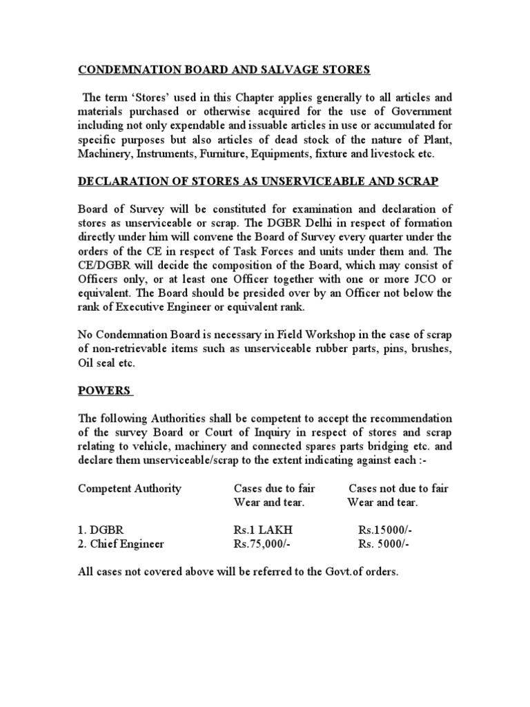 Condemnation Board | Auction | Hospital
