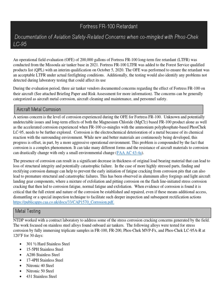 Safety Issues Report - FINAL DRAFT | PDF | Corrosion | Metals