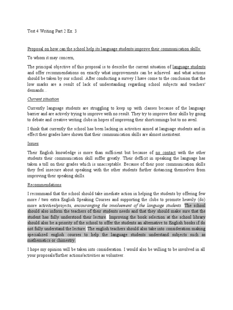 WritingPart2 - B Test 4 Var 2 | PDF
