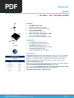 Tn12, Ts12 and Tynx12 Series: 12A Scrs | PDF | Electrical Engineering | Electronics