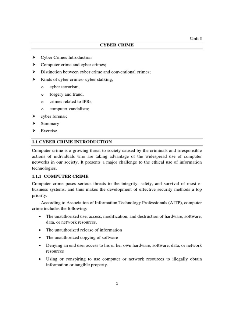 An In-Depth Exploration of Cyber Crimes: Types, Distinctions from ...