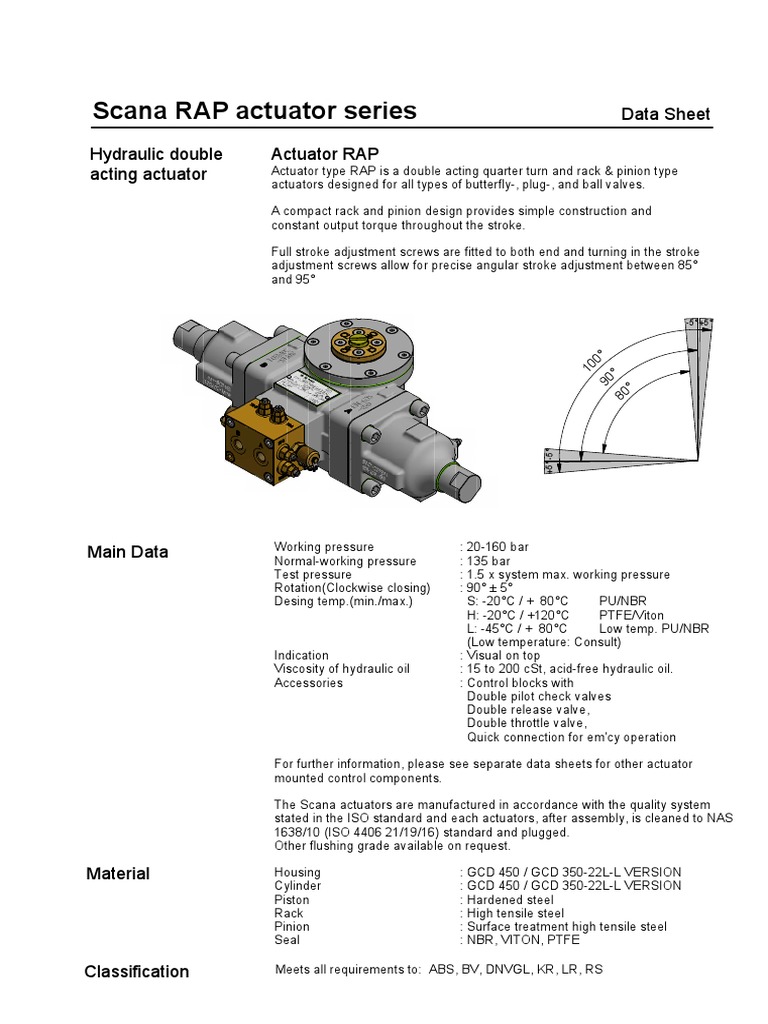 Rack Pinion Actuator | PDF
